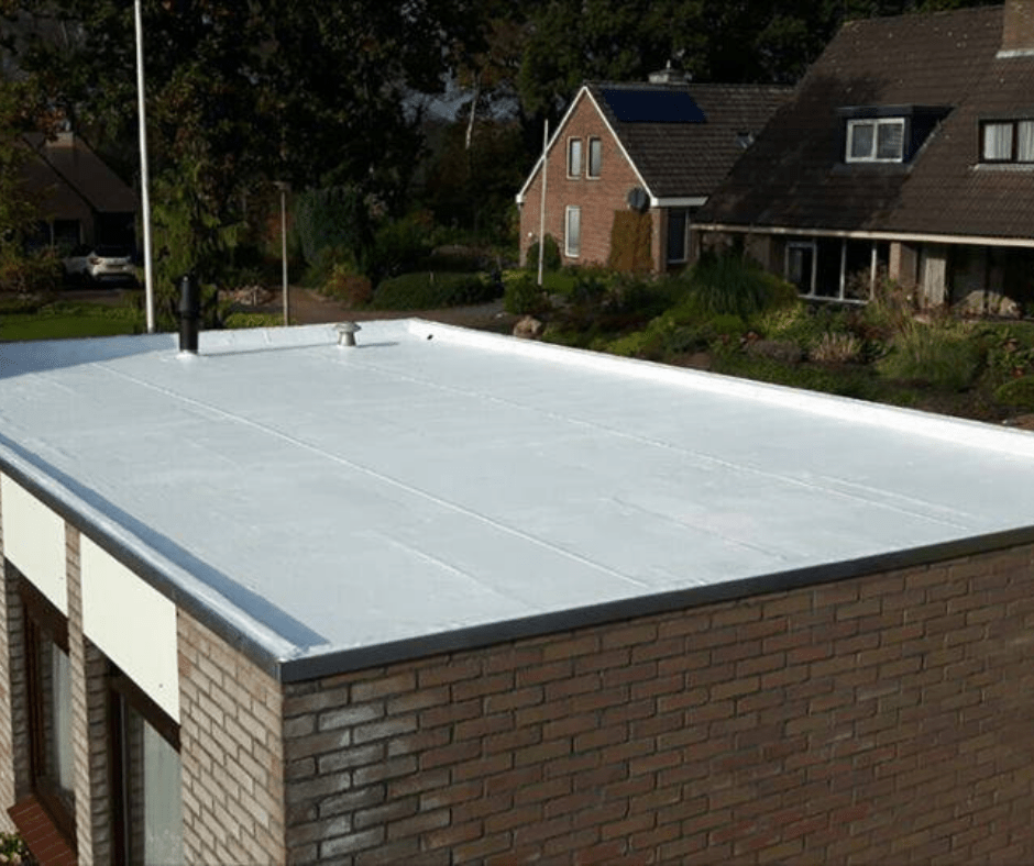 Witte EPDM coating - EPDM dakbedekking - Budgetdak.nl